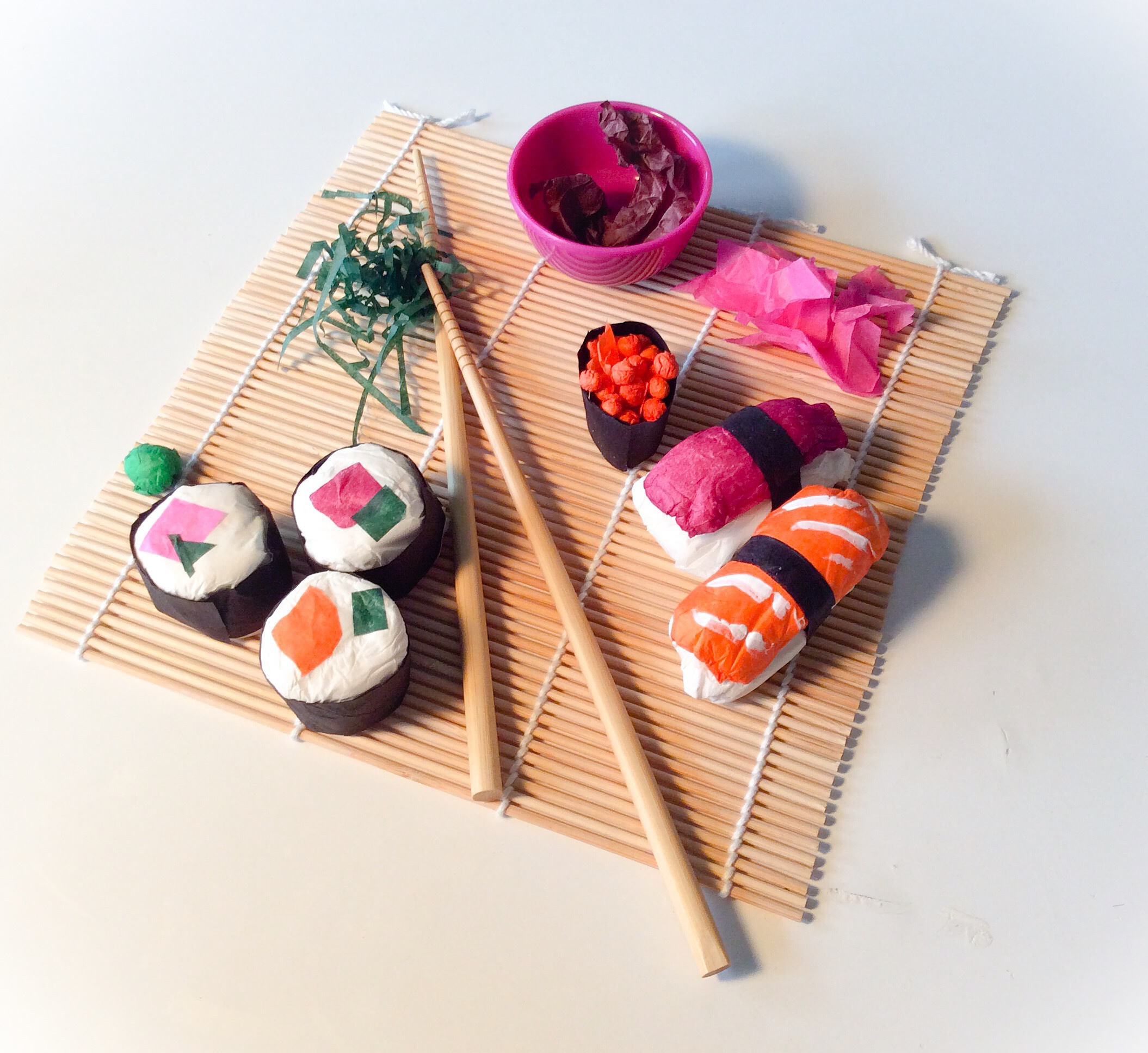 Paper crafts Sushi. DIY sushi en papier. – OMIKSE